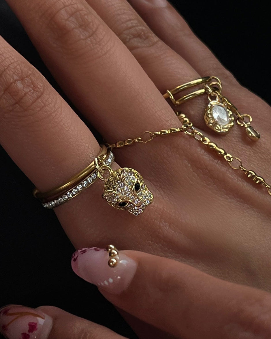 Gold Dangle Rings – Aenjewels