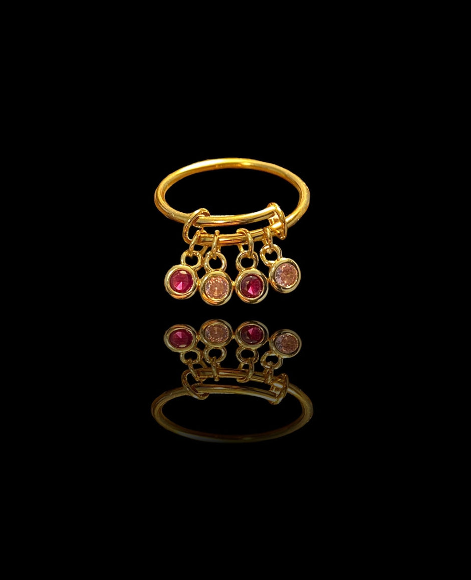 Gold Dangle Rings – Aenjewels